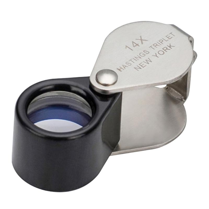 Folding 14X Optics Loupes Magnifying Glass Portable Magnifie - TikTok ...