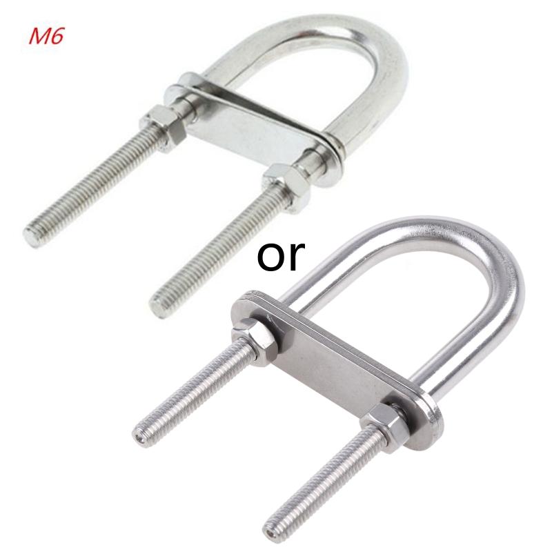 XCBV Metal Marine Rope Rigging Bow Eye U-bolt Yacht Boat Hardware ...