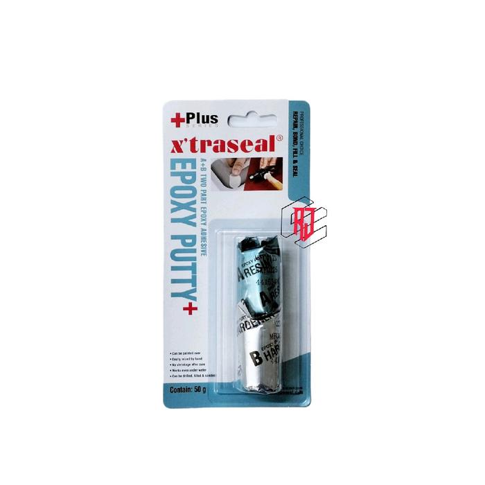Jual Lem epoxy PUTTY XTRASEAL Hardened resin adhesive 2 component ...