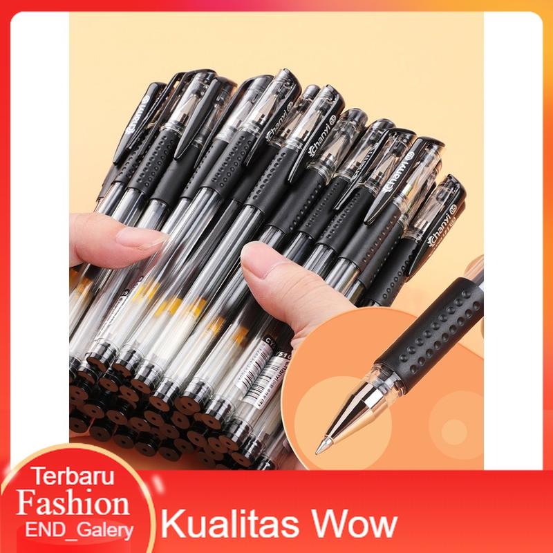 1 Lusin Isi 12 Pcs Pulpen Gel 0.5 mm Bisa Diisi Ulang Balpoint Tinta ...