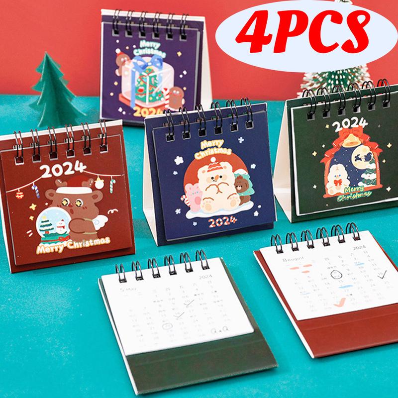 Kalendar meja riang Krismas mini, kalendar berdiri comel, kalendar ...