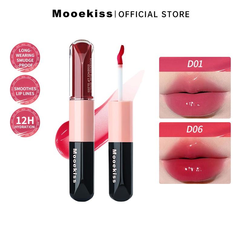 Mooekiss Dual-End Lip Gloss 12-hour hydration, stays put without ...