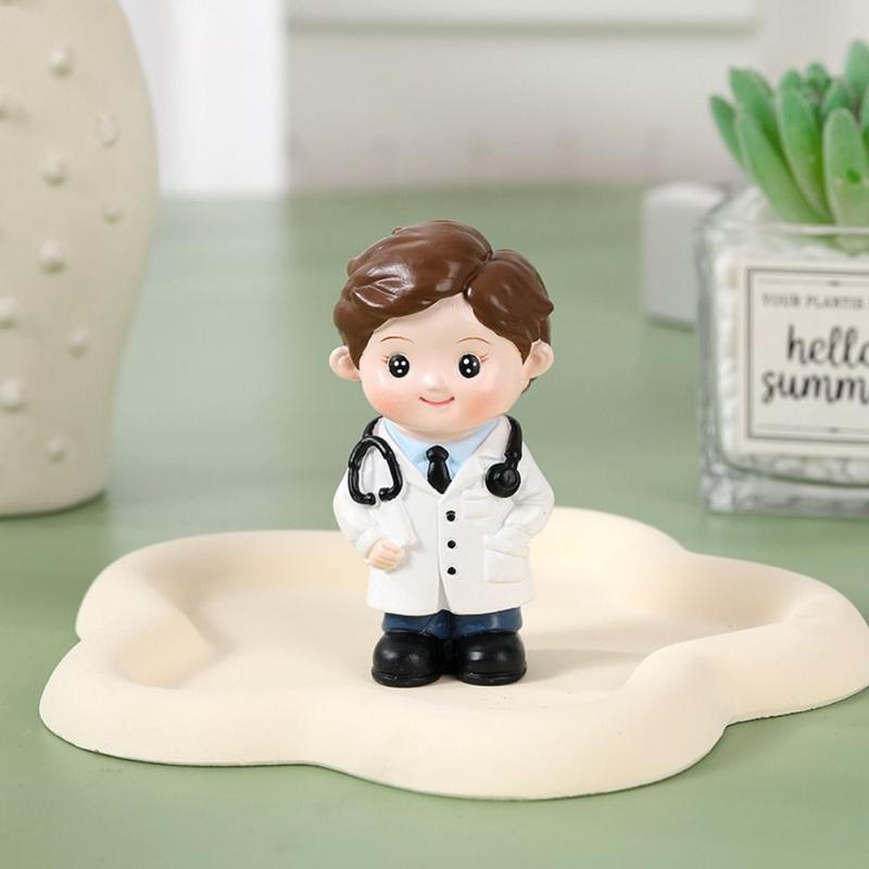 Funny Cartoon White Nurse Figurine Handmade DlY Landscaping Doctor ...