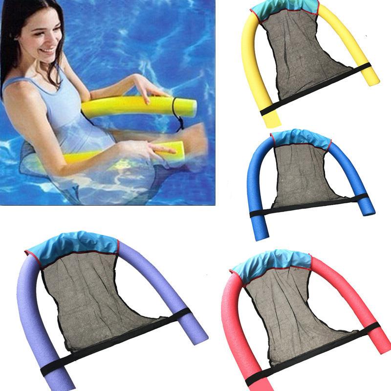 Pool Noodle Chair Net Floating Chair Novelty Bright Color Pool - TikTok ...