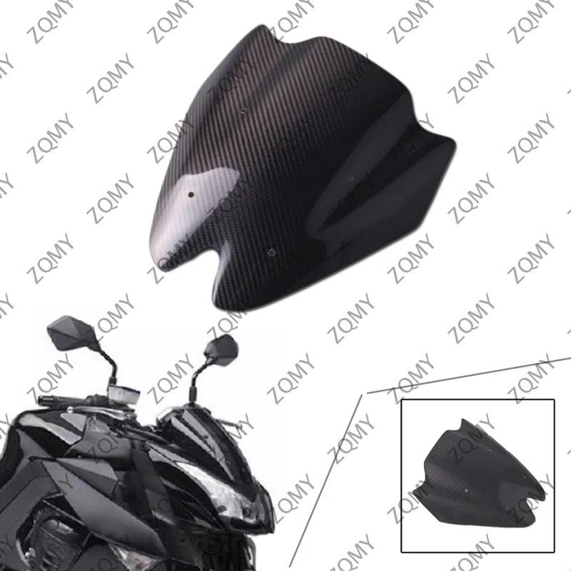 Z1000 Motorcycle Windshield Double Bubble Windscreen Carbon Fiber ...