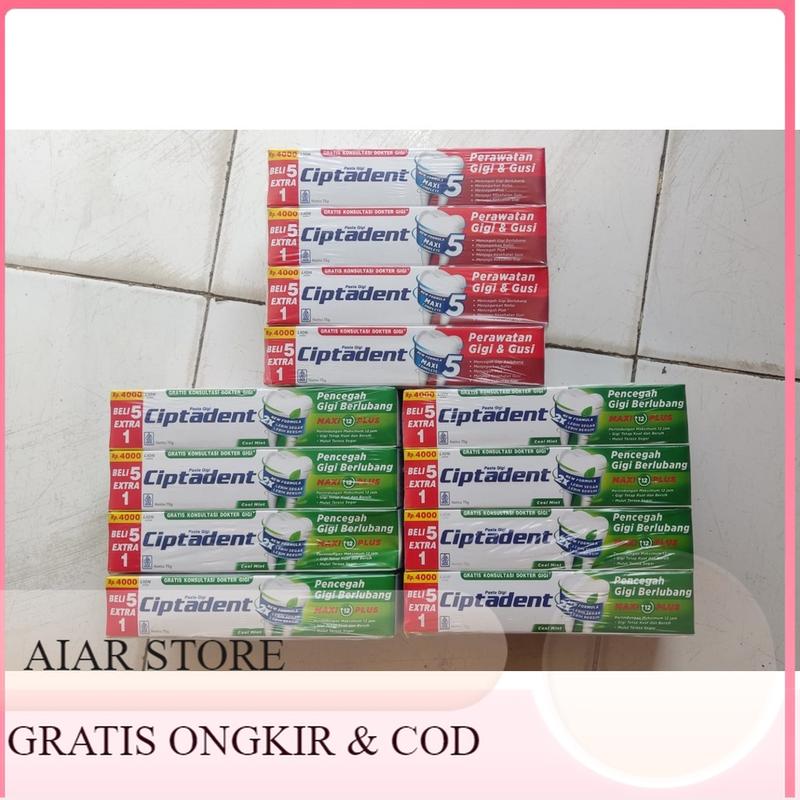 CIPTADENT Pasta Gigi 75gram Isi 1 Lusin 12pcs Murah Mulut - Shop ...