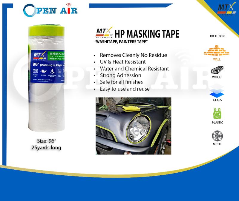 Microtex MTX Pre-Taped Masking Film 96" - TikTok Shop Philippines