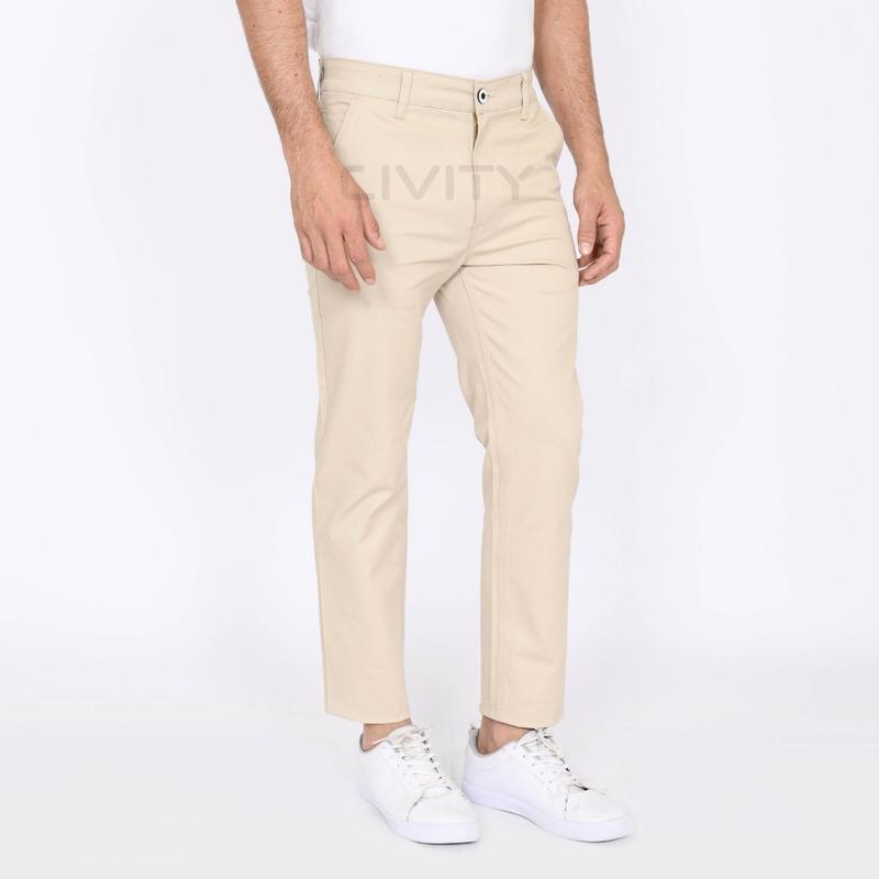 Civity Celana Chino Panjang Pria Original Cream Slimfit Stretch - Shop ...