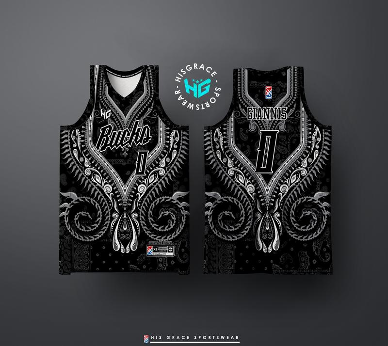 264 HG BASKETBALL CONCEPT BUCKS BLACK BANDANA FULL SUBLIMATION - TikTok ...