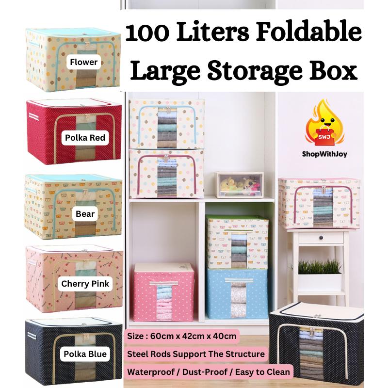 【ShopWithJoy】100 Liters Large Storage Box Foldable Oxford Bo - TikTok ...