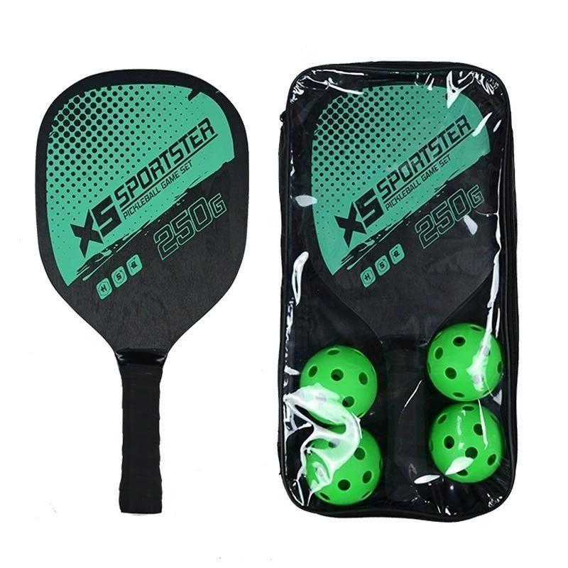 Wooden Pick Paddle Beach Paddle Set with Ball Outdoor Sports - TikTok ...