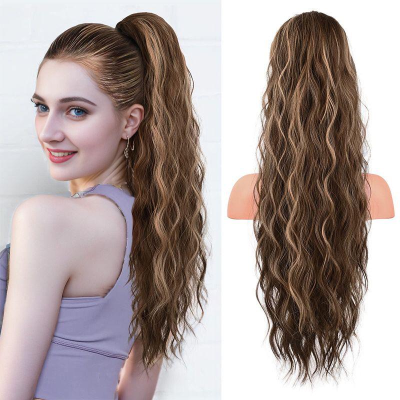 Ponytail Wig Female Long Curly Hair Natural & Fluffy Hair Extension ...
