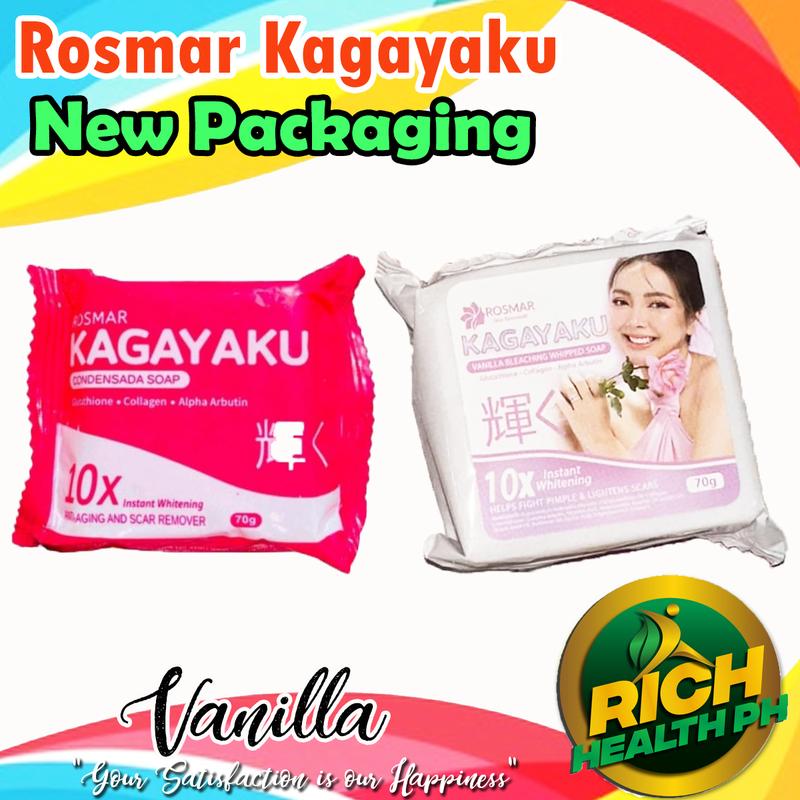 Rosmar Kagayaku Soap 70g (Vanilla or Condensed) Whitening Body - TikTok ...