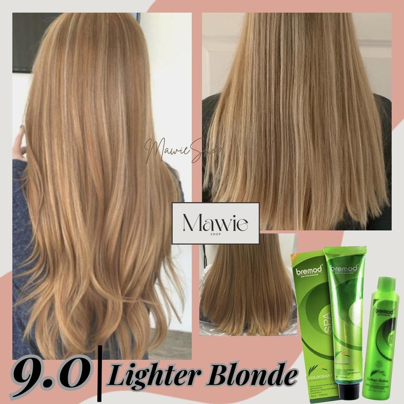 Bremod 9.0 Lighter Blonde Hair Color Set with oxidizer (Available ...