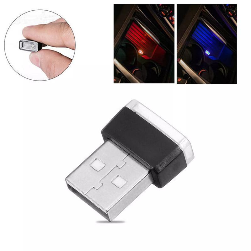 Mini USB Port LED Car Light Interior Mood Neon Atmosphere Ambient ...