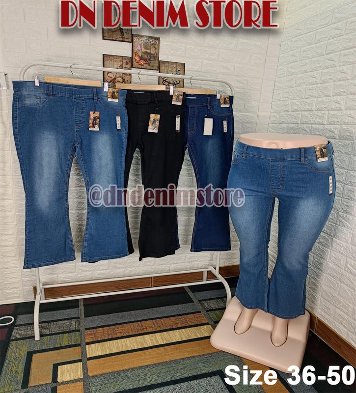 Jegging Bootcut Plus Size Stretchable Pull on Seluar Bootcut - TikTok ...