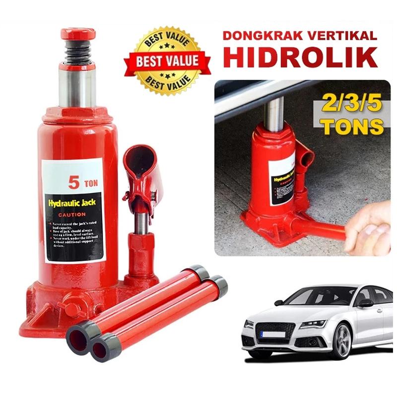 Dongkrak Mobil Hidrolik 5 Ton - Tipe 2/3/5 Ton - Bahan Besi Kuat ...