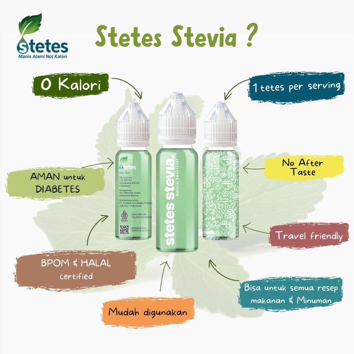 Jual Stetes Stevia Pemanis Alami - Pemanis Sehat dari Bahan Alami untuk ...