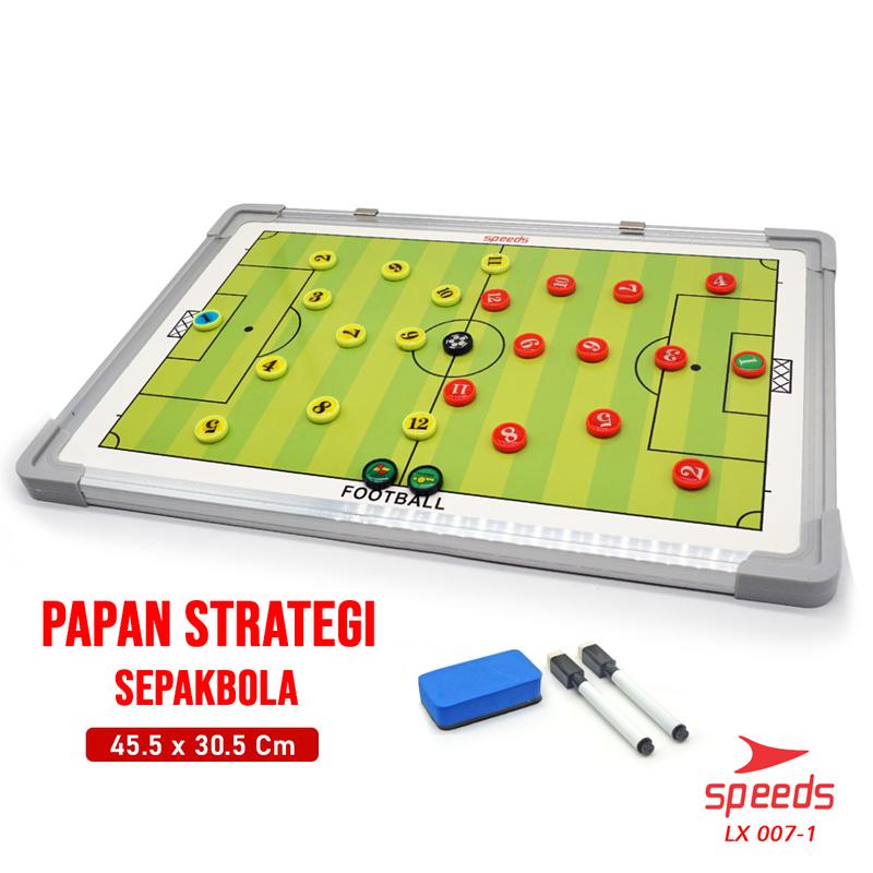 SPEEDS Papan Strategi Sepak Bola Futsal Football Coach Board Soccer ...