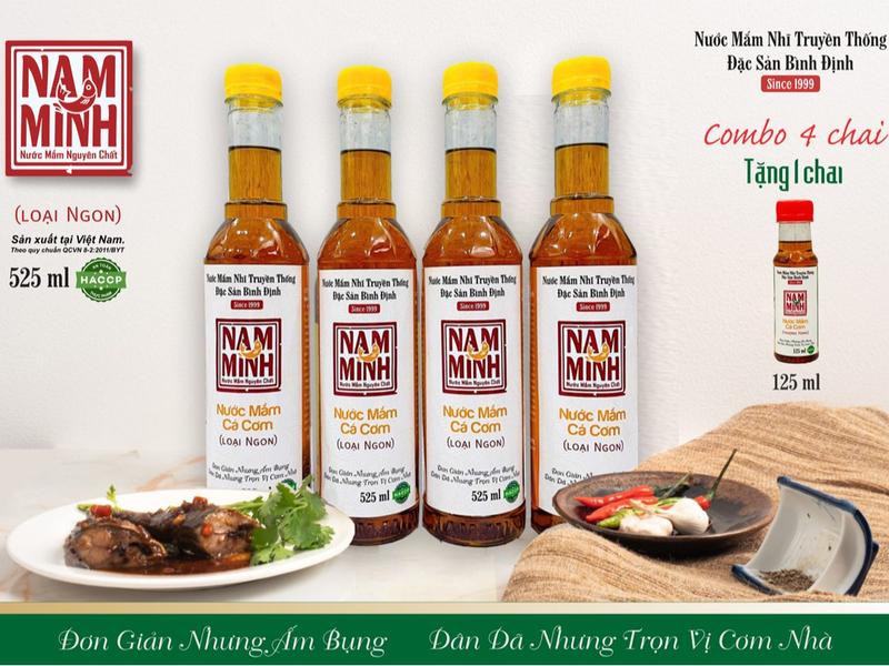 Combo 4 chai Nước Mắm Cá Cơm Nam Minh LOẠI NGON - TikTok Shop Vietnam