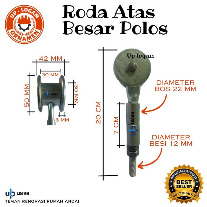 Jual Roda Atas Bosching Henderson Besar / Roda Atas Pintu Garasi / Roda ...