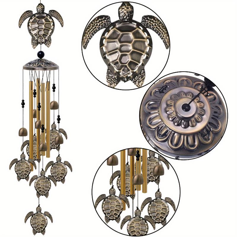 Sea Turtle Wind Chime with 4 Tubes & 6 Bells - Elegant Outdoor - TikTok ...