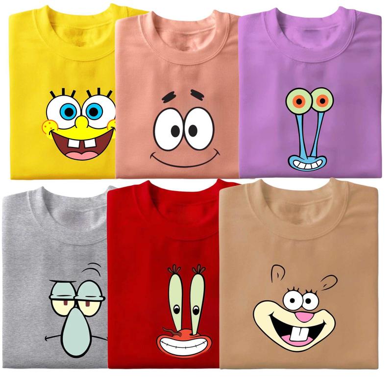 Baju-T SPONGEBOB SQUAREPANTS, Kualiti Baik, Untuk Kanak-kana - TikTok ...