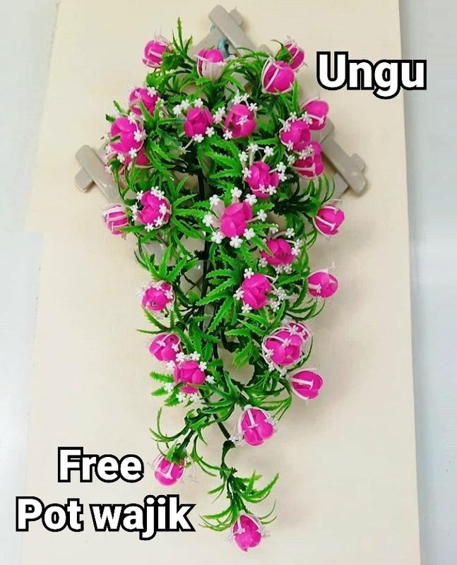 Bunga Rambat Karmelia Gantung Plastik Artificial Palsu / Bunga Rambat ...
