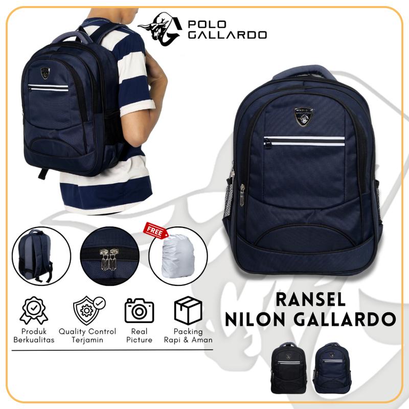 Tas Ransel Sekolah Kuliah Kerja Pria Wanita Polo Gallardo BNGL04 - Shop | Tokopedia