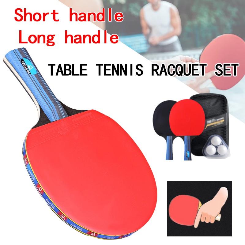 Table Tennis Racket Set3 Star Long / Short Handle Training Poplar ...