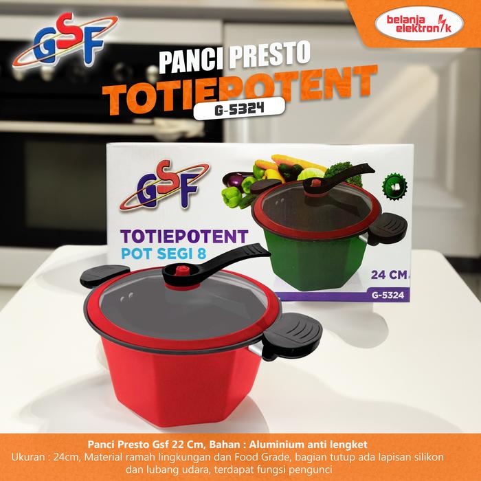 Jual GSF G-5324 Panci Presto 24 cm Pressure Cooker Totipotent Pot ...