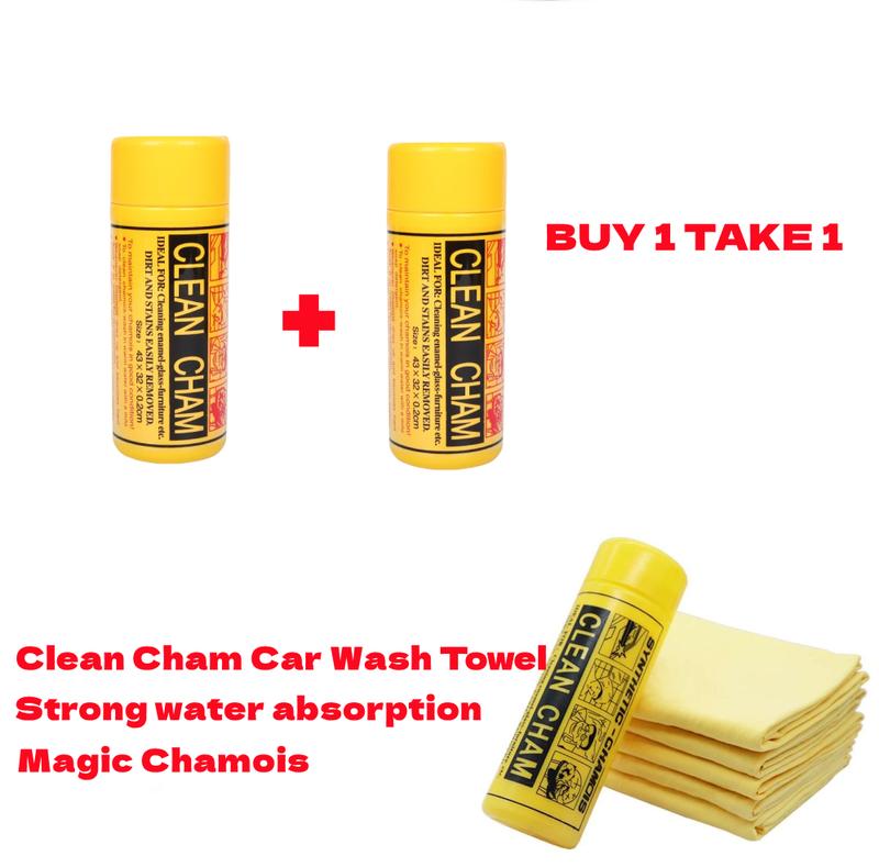 Khăn Rửa Xe Clean Cham, Mua 1 Tặng 1, Chất Liệu Chamois Ma Thuật ...