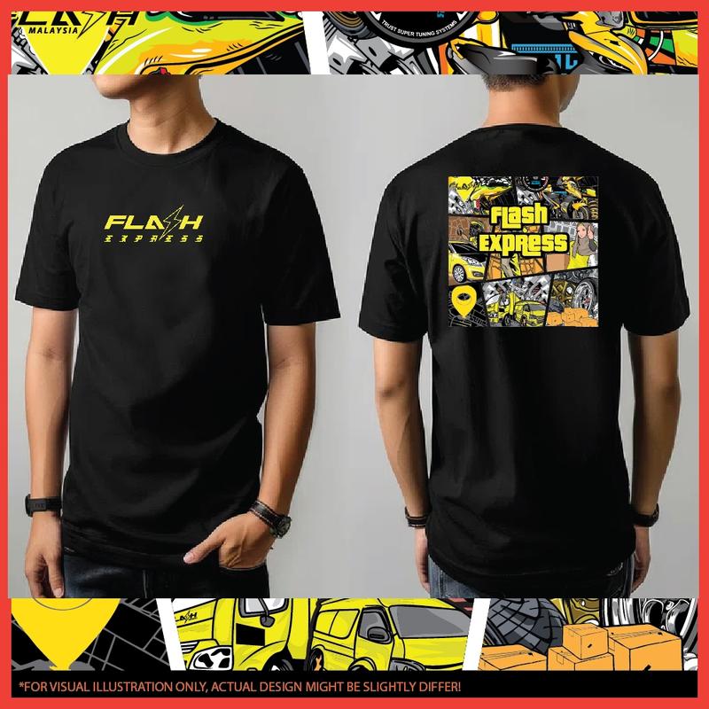 TSHIRT BAJU FLASH COURIER KURIER MALAYSIA cotton - TikTok Shop Malaysia