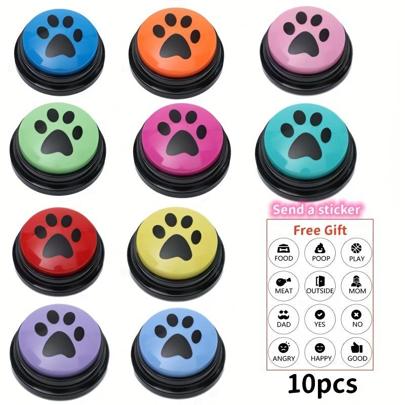 4/8/10pcs Dog Training Buttons with LED Lights, Interactive Pet ...