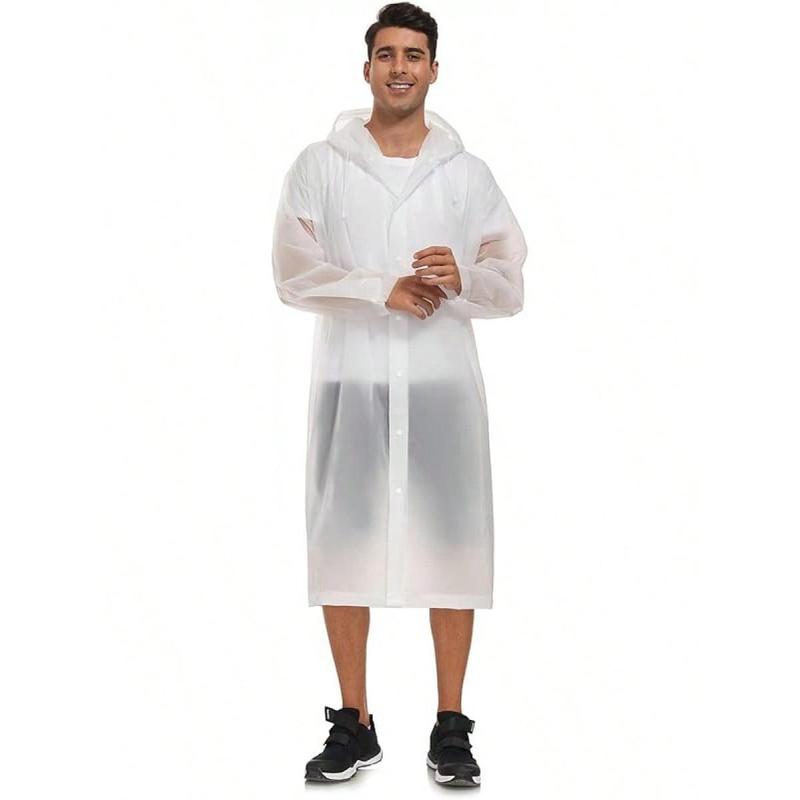 Extra Long Rain Ponchos For Adults - EVA Rain Coats Waterproof Unisex ...