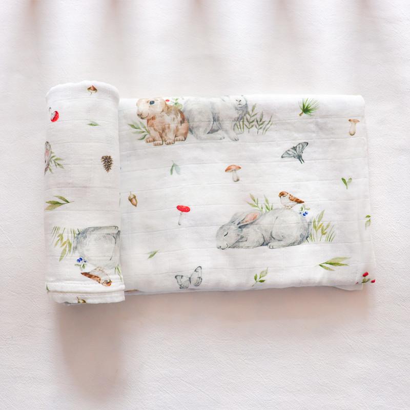Baby Gauze Wrap Double Layer Bamboo Cotton Gauze Towel Newborn - TikTok ...