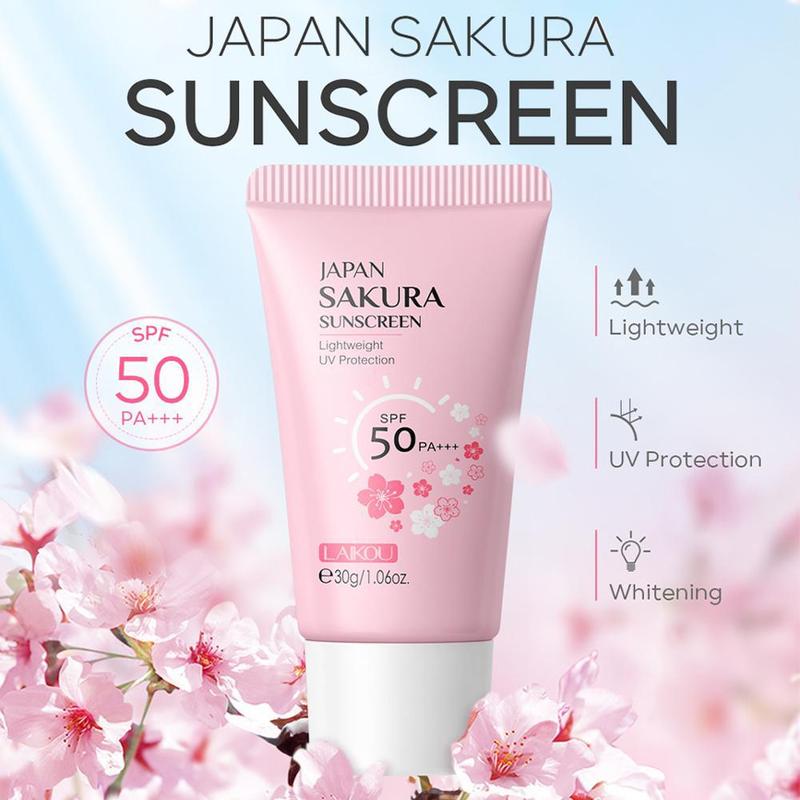 Japan Sakura Refreshing Sunscreen UV Protection SPF50 PA+++ Lightweight ...
