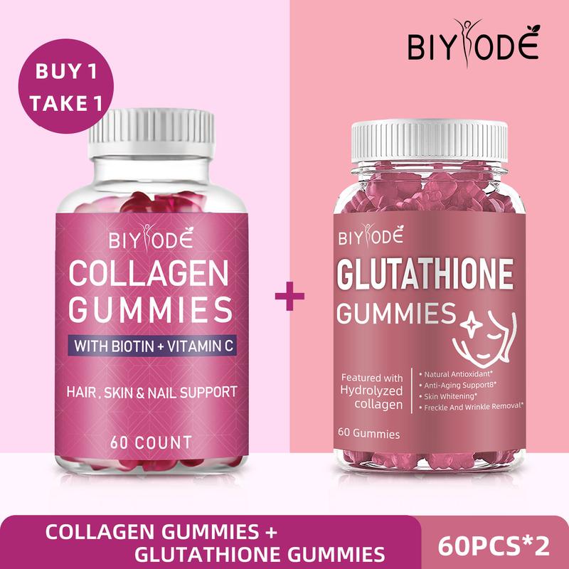 [24H] BIYODE Collagen Gummies Glutathione Whitening Gummies PearlSkin ...