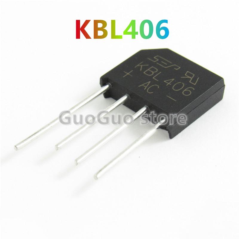 10pcs KBL406 KBL-406 4A/600V Rectifier Bridge Stack new original ...