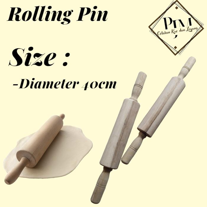 Jual ROL KUE/ ROLLING PIN/ PENGILING ADONAN/GILINGAN ADONAN BAHAN KAYU ...
