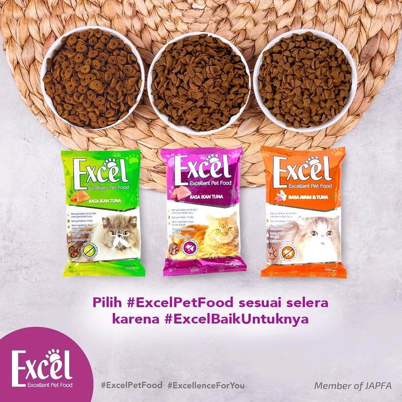 Paket Hemat 3 Pcs Excel Makanan Kucing Kering - Excel Dry Food Adult ...