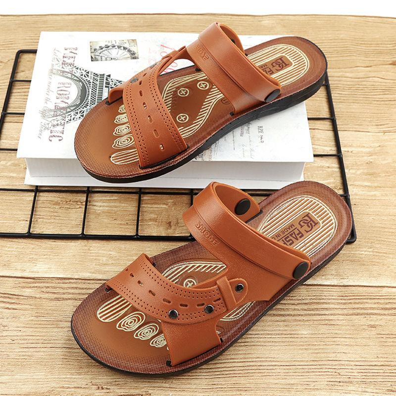 Sandal Lelaki, Gaya Korea Baru, Fesyen, Selipar Kasual, Pakaian ...