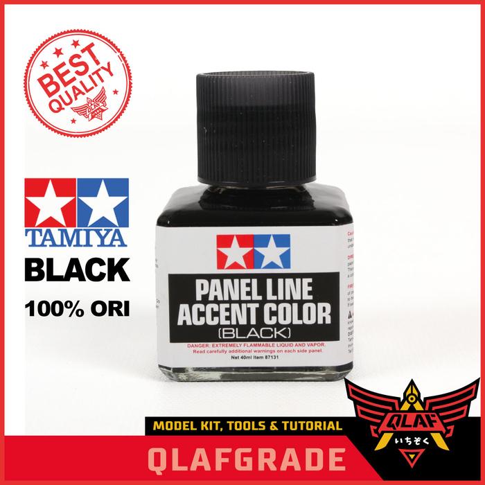 Jual Tamiya BLACK Panel line accent color enamel thinner hitam liner ...