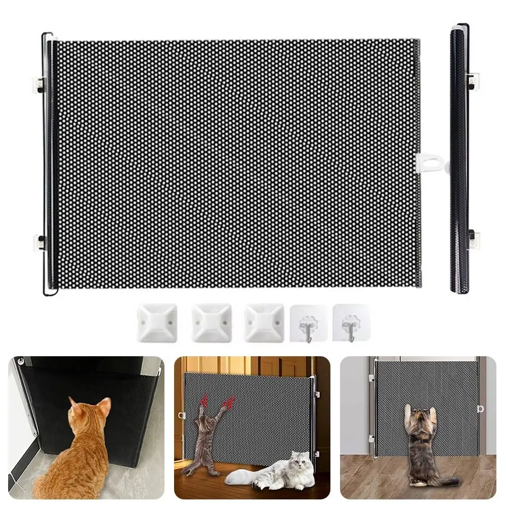 New Retractable Pet Fence Barrier with Universal Hooks Folding Pet ...
