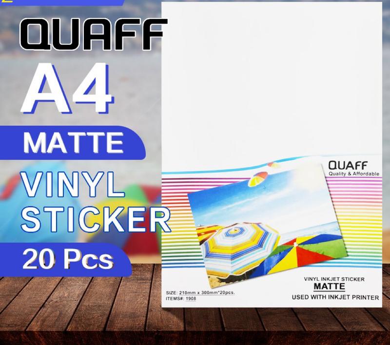 Quaff vinyl Inkjet sticker A4 size (glossy /matte/transparent - TikTok ...