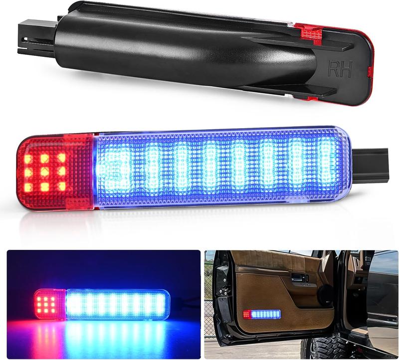 Nilight 2PCS LED Interior Door Panel Light Courtesy Warning Lights Blue ...