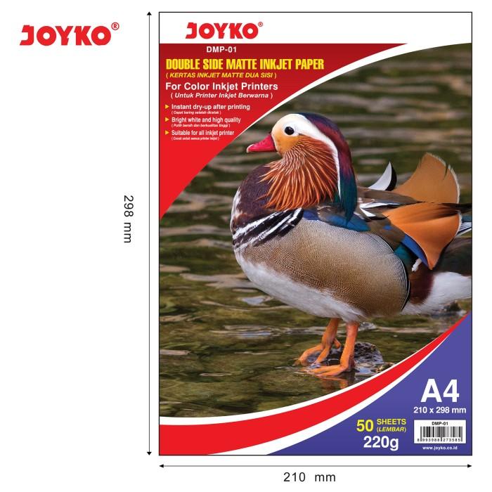 Jual Double Side Matte Inkjet Paper Kertas 2 Sisi Joyko DMP-01 A4 50 ...