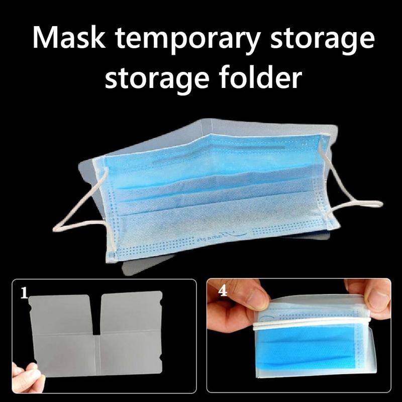 DM Mask Storage Case Portable Mask Storage Folder Plastic Face Cover ...