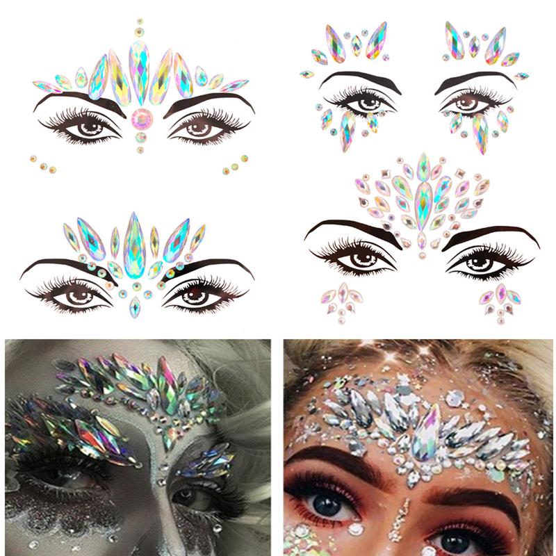 New Face Stickers DIY Acrylic Diamond Stickers Halloween Diamond ...