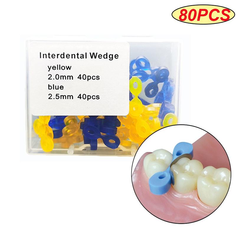 80pcs/box Dental Elastic Fixing Wedges Matrix Matrices Rubbe - TikTok ...